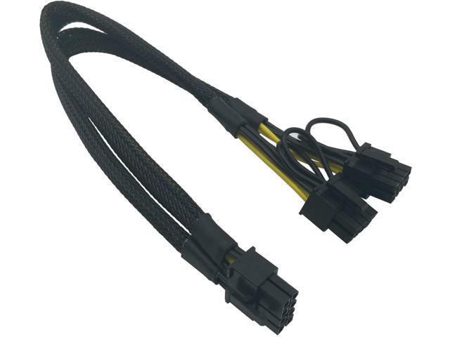 8 Pin Male to Dual 8 Pin(6+2) Male PCIe Power Adapter Cable for Dell ...