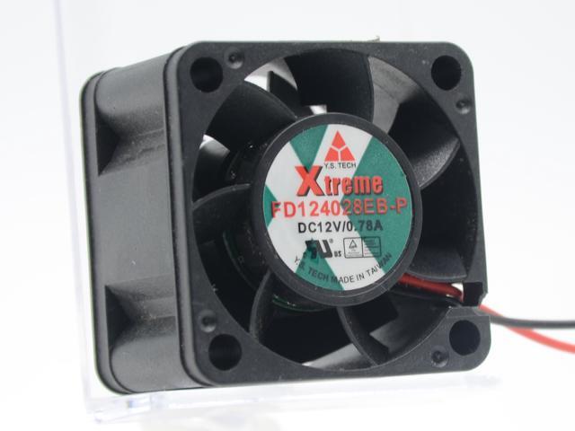 Y.S.Tech FD124028EB-P 4028 40mm 4cm DC 12V 0.78A server inverter axial ...