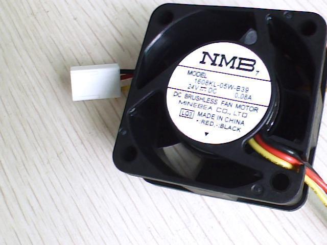 4cm cooler NMB-MAT 1608KL-05W-B39 DC24V 0.07A/0.08A 3-Wire 40*40*20mm cooling Fan Mainboard 3P ...