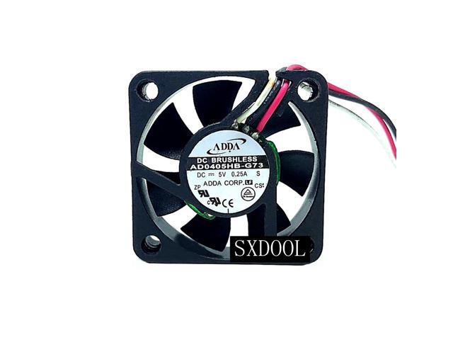 Original ADDA AD0405HB-G73 DC5V 0.25A 3-wire 4cm 4010 Server Cooling ...