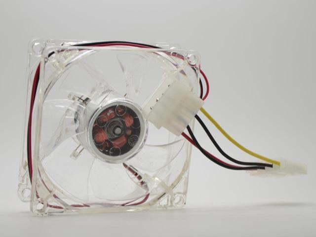 PC Computer Fan 80mm with led 8025 8cm Silent Cooling Fan 12V LED ...