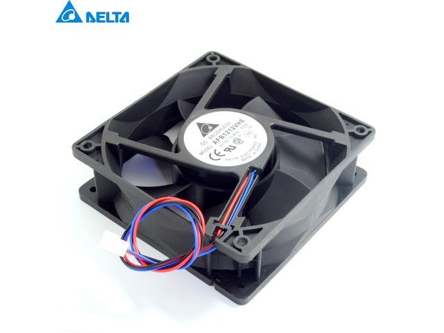 New Delta AFB1212VHE -F00 DC 12V 0.90A 120mm 12cm 3-pin server inverter axial blower cooling fan ...