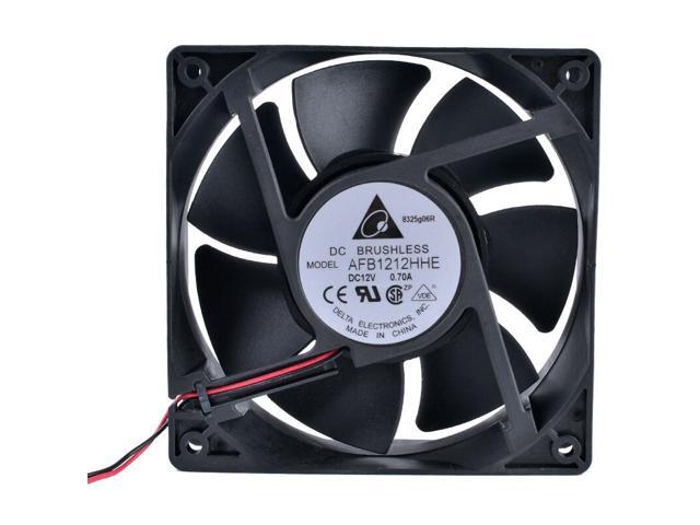 New Delta 120mm fan AFB1212HHE 120x120x38mm 12038 12cm 12V 0.70A Double ball bearing air volume ...