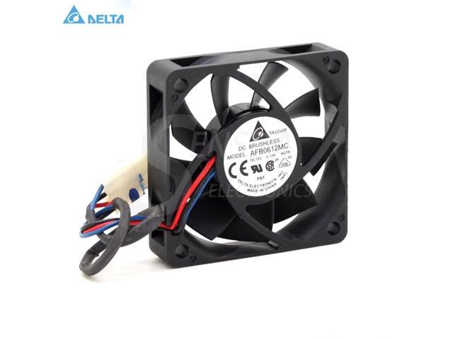 Original Delta AFB0612MC 6CM 60mm 6015 0.17A Dual Ball line CPU cooling fan 60x60x15mm dc 12v ...