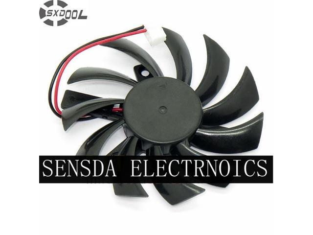 Graphics Fan SXDOOL PLD08010S12H 12V 0.25A 2Wire DC Brushless Fan,VGA ...