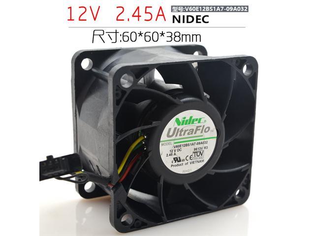 New Nidec V60E12BS1A7-09A032 12V 2.45A 6CM Server Cooling Fan - Newegg.com