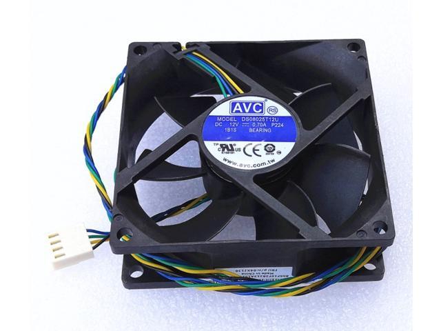 New genuine AVC 8025 8CM fan 4-line ball DS08025T12U 12V 0.70A 4Pin ...