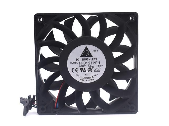 Delta 12025 12V 1.74A 12CM speed regulation large air volume booster ...
