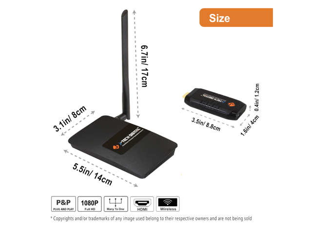 J-Tech Digital HDMI Wireless Presentation System Meeting Room kit 3 TX ...