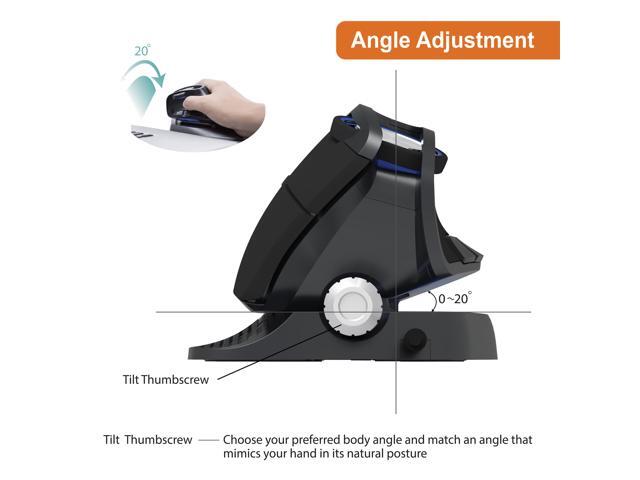 J-Tech Digital Wired Ergonomic Mouse for Large Hands with Adjustable ...