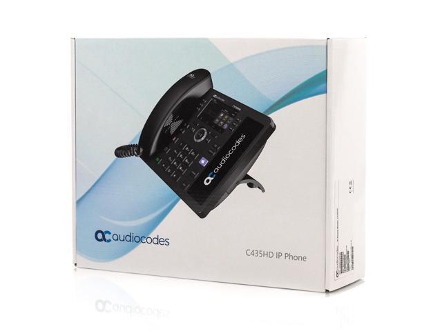 New AudioCodes C435HD PoE IP Business Phone for Microsoft Teams ...