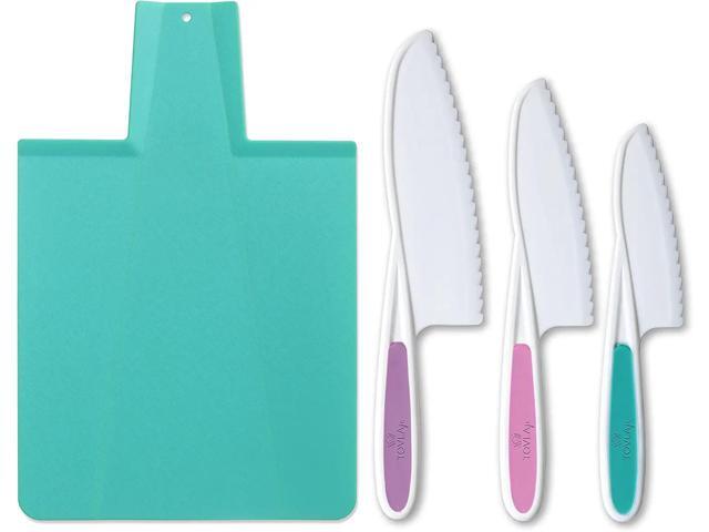 Tovla Jr. Kids Kitchen Knife and Foldable Cutting Board Set: Children's ...