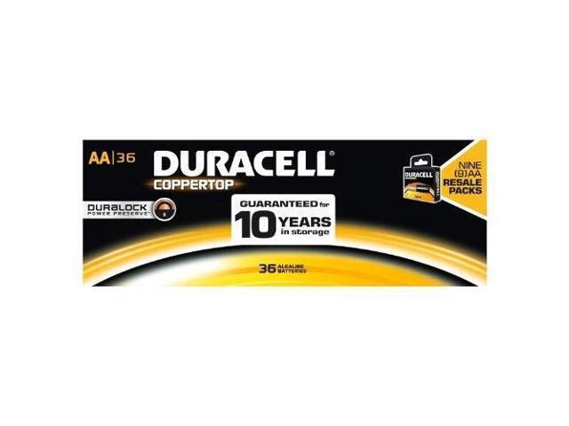 DURACELL mn15p36 Duracell CopperTop AA Alkaline Battery, 36 PK, 1.5VDC ...