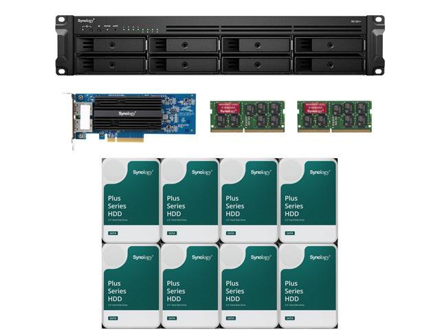 Synology RS1221+ RackStation with 8GB RAM, E10G18-T2 10GbE Adapter and ...