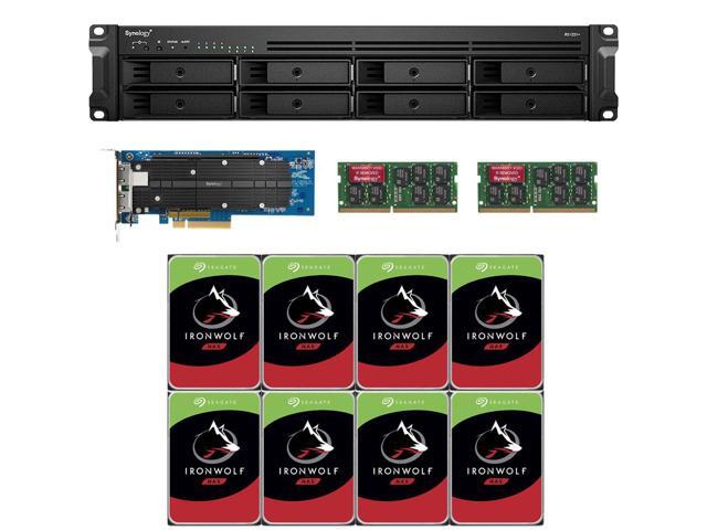 Synology RS1221+ RackStation with 16GB RAM, E10G18-T2 10GbE Adapter and ...