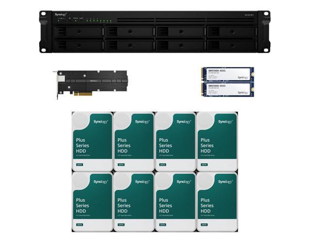Synology RS1221RP+ RackStation with 4GB RAM, 800GB (2x400GB) Synology ...