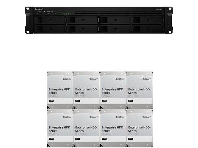 Synology RS1221RP+ RackStation with 4GB RAM and 32TB (8 x 4TB) of ...