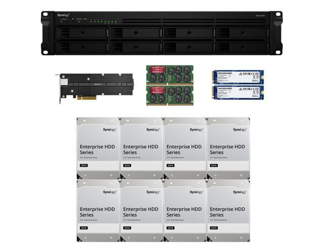 Synology RS1221RP+ RackStation with 16GB RAM, 1.6TB (2x800GB) Synology ...