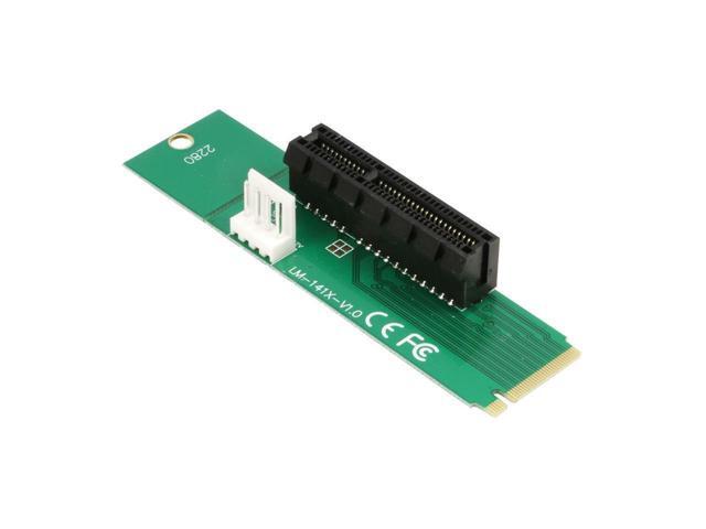 M.2 NGFF PCIe M Key Male to PCI-e Express 4X Female Converter Adapter ...
