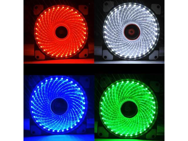 Ultra Silent 33 LEDs Cooling Fan 120mm PC Computer Case Fan Heatsink ...
