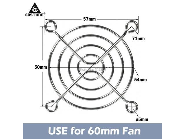 3 Pieces 6cm 60mm Fan Guard PC CPU Latop Computer Cooling Fan Metal ...