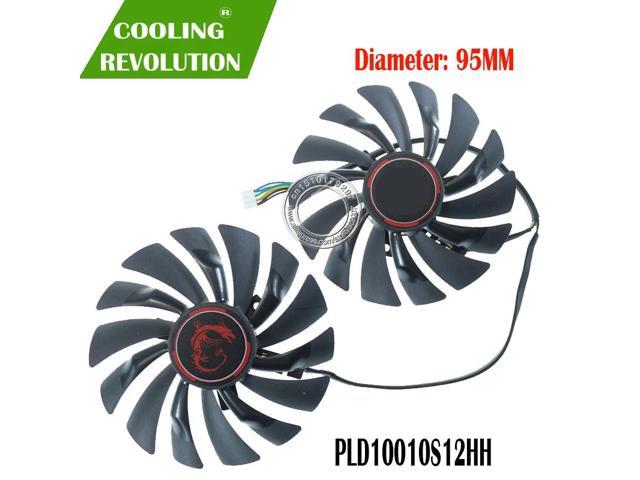 4-Packs 95mm PLD10010S12HH 4PIN Cooler fan For MSI GTX 960 GTX 970 ...