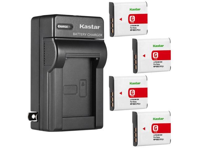 Kastar 4-Pack NP-BG1 Battery and AC Wall Charger Replacement for Sony ...