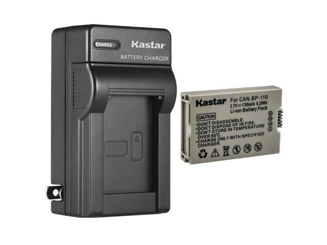 Kastar 1-Pack BP110 Battery and AC Wall Charger Replacement for Canon ...