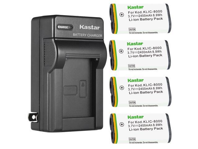 Kastar 4-Pack DB-50 Battery and AC Wall Charger Replacement for Ricoh ...
