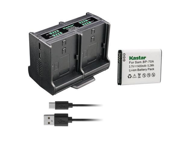 Kastar 1-Pack BP-70A Battery and Quadruple Charger Compatible with ...