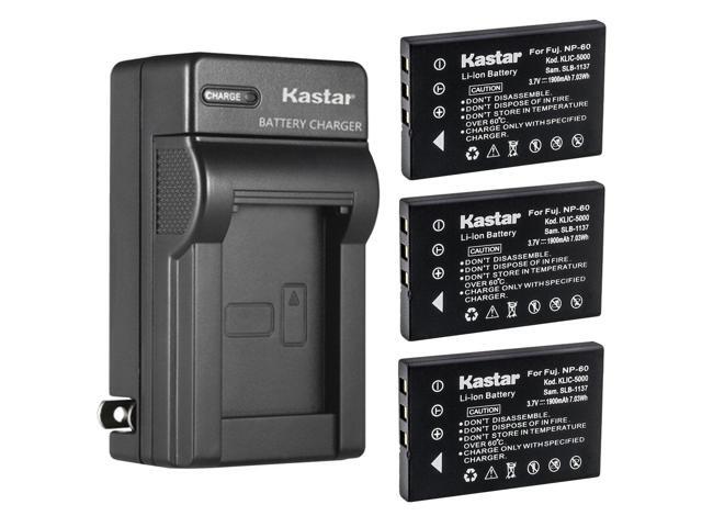 Kastar 3-Pack Battery and AC Wall Charger Replacement for Samsung SLB ...