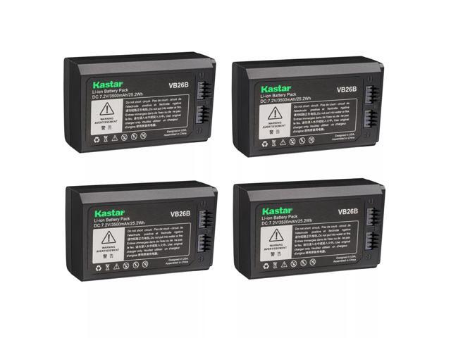 Kastar 4-Pack VB26B Battery Pack Replacement for Flashpoint Zoom Li-on ...