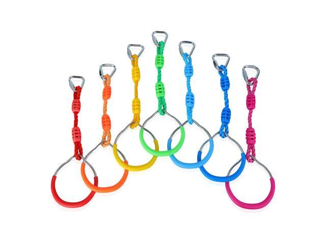Get Out! Obstacle Course Rings - 7pc Colorful Ninja Line Gymnastic ...