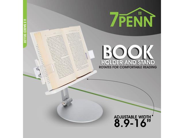 7Penn 360 Rotating Book Stand for Reading - Adjustable Reading Stand ...