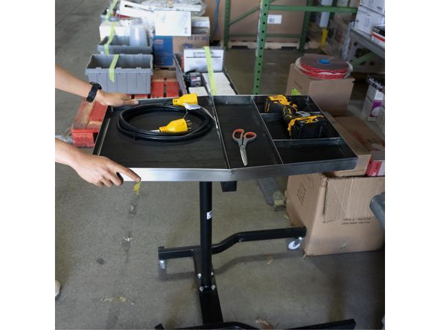 BISupply Rolling Tool Tray - Expanding Automotive Tool Carts on Wheels ...