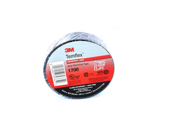 3M 1700-TEMFLEX Temflex™ Vinyl Electrical Tape, 3/4" x 60' - Newegg.com