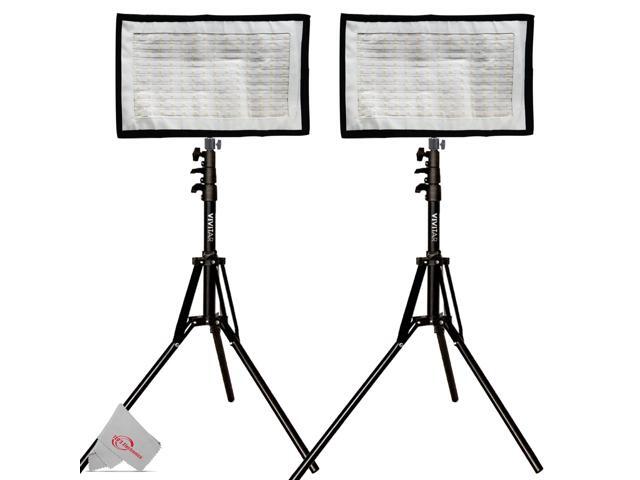 2x Vivitar Fabric LED Light Panel with Remote upto 3000LM for Studio ...
