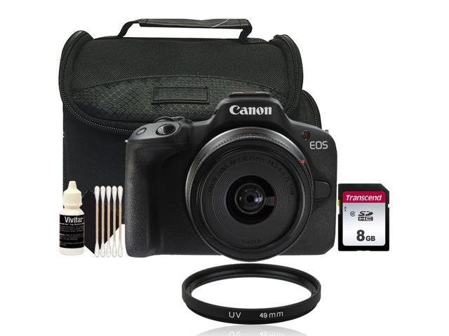 Canon EOS R50 Mirrorless Camera with 18-45mm Lens Basic Starter Bundle ...