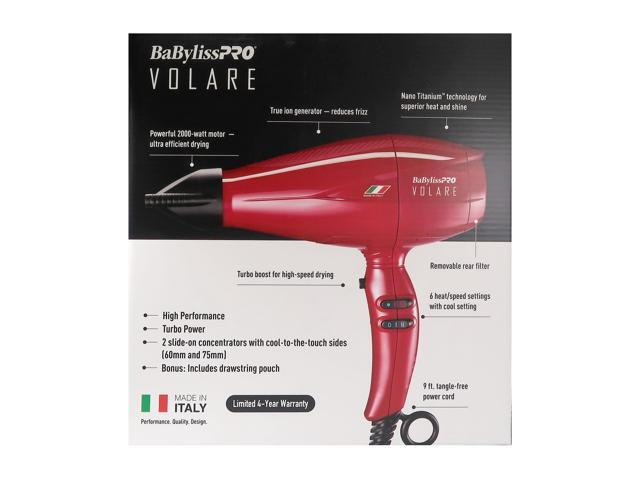 BaByliss Pro Volare Nano Titanium Professional Quality Italian ...