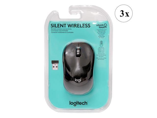 3x Logitech Silent Touch Wireless Mouse (Black) - Newegg.com