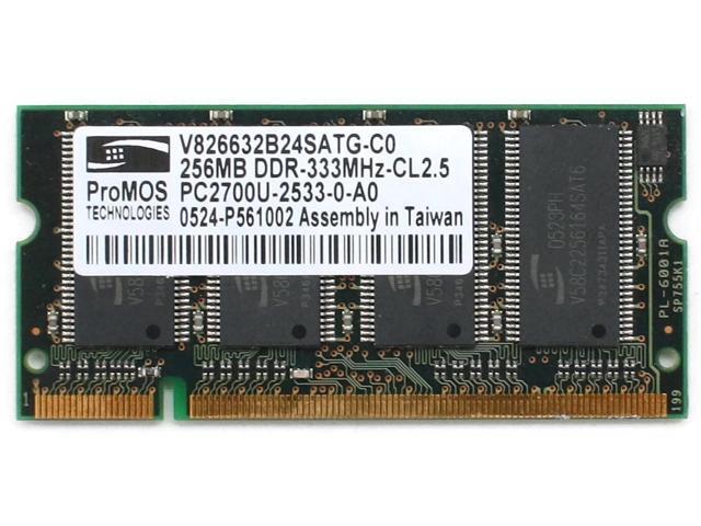 Refurbished: LAPTOP MEMORY, V826632B24SATG-C0 256MB DDR-333MHz-CL2.5 ...