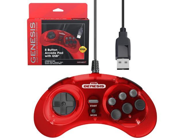 Retro-Bit Official Sega Genesis USB Controller 8-Button PC/Mac ...