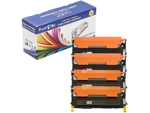 PrintOxe® CLT-407S Compatible Set of 4 Toner CLT407S for Samsung CLP-320 , 320N , 325 , 325W and ...