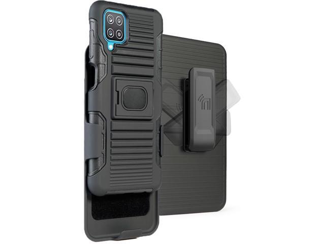 Black Rugged Grip Case with Ring Stand and Belt Clip for Samsung Galaxy ...