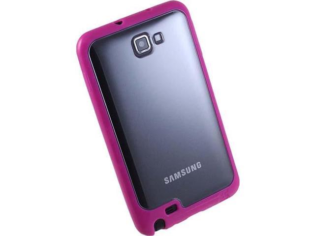 NEW PINK CLEAR AQUAFLEX TPU SKIN CASE FOR SAMSUNG GALAXY NOTE i717 ...