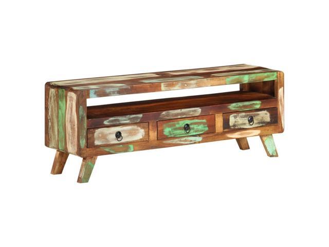 vidaXL TV Stand TV Console Sideboard TV Unit Multicolor Solid Reclaimed ...