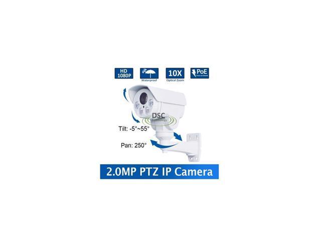 Rotary 1080P ONVIF Outdoor Bullet PTZ IP Camera With POE, Card Slot 2 ...
