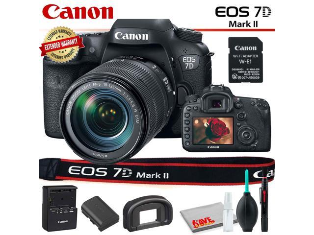 Canon EOS 7D Mark II DSLR Camera with 18-135mm Lens & W-E1 Wi-Fi ...