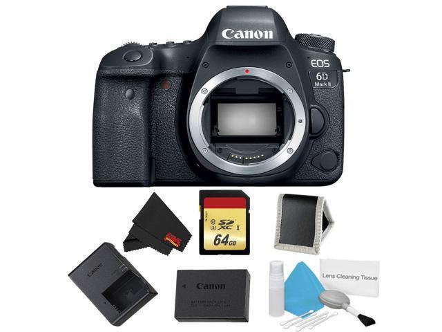 Canon EOS 6D Mark II DSLR Camera (Body Only) Memory Bundle - Intl Model ...