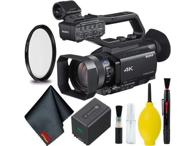 Sony HXR-NX80 4K NXCAM with HDR & Fast Hybrid AF Basic Bundle - Newegg.com